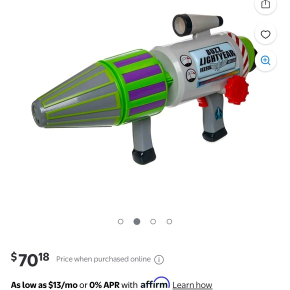 Disney | Toys | Buzz Lightyear Water Blaster Gun From Toy Story | Poshmark